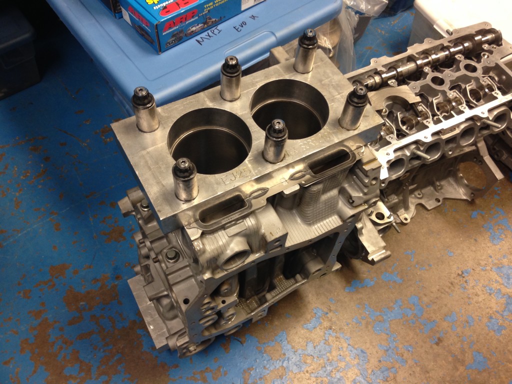 Subaru EJ22T stroker engine using D25 EJ255 cylinder heads for 2005 STI ...